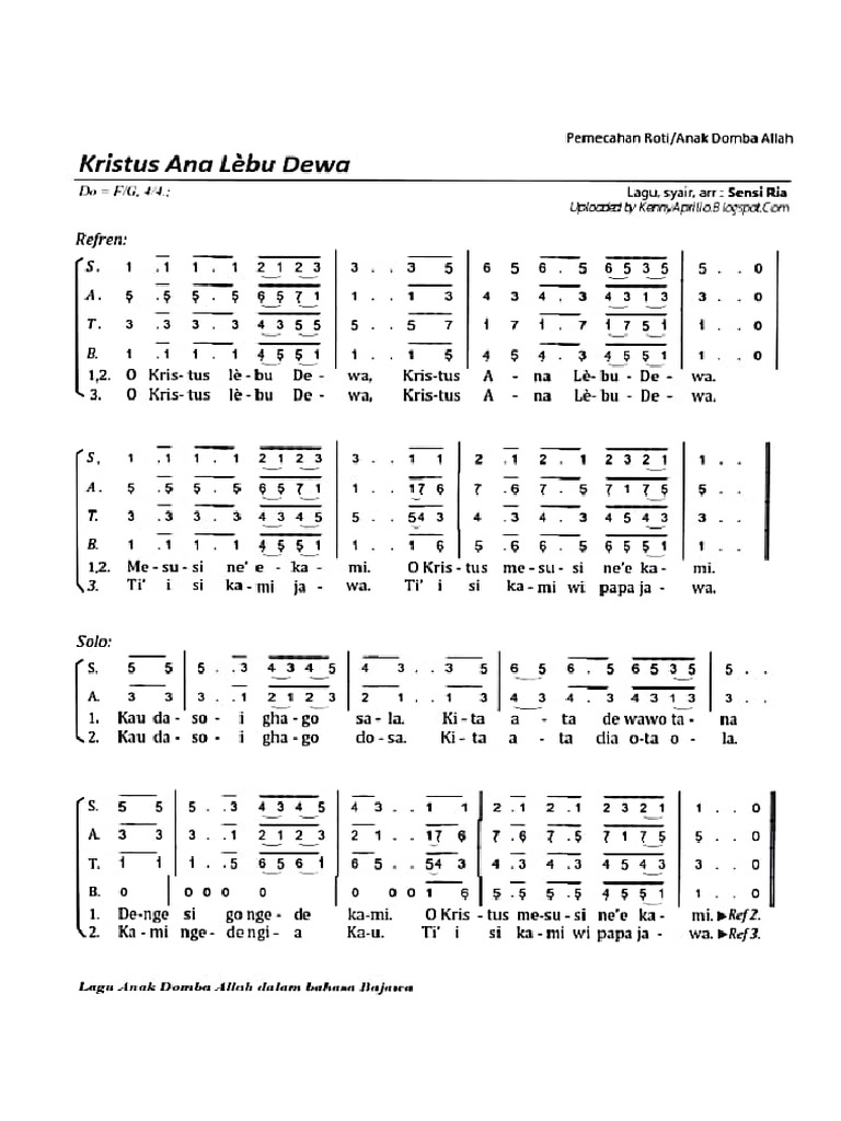 Kristus Ana Lebu Dewa | PDF