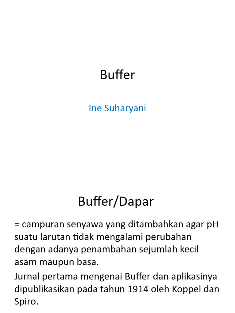 Buffer Dan Larutan Isotonis | PDF
