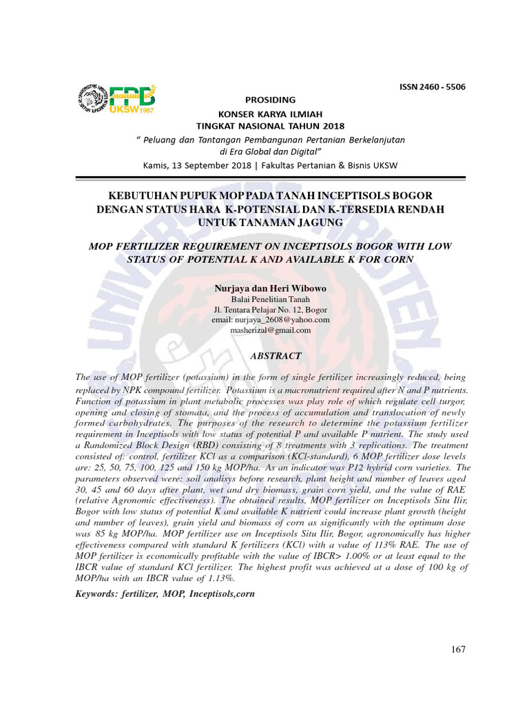 PROS - Nurjaya, Heri W - Kebutuhan Pupuk Mop - Fulltext | PDF