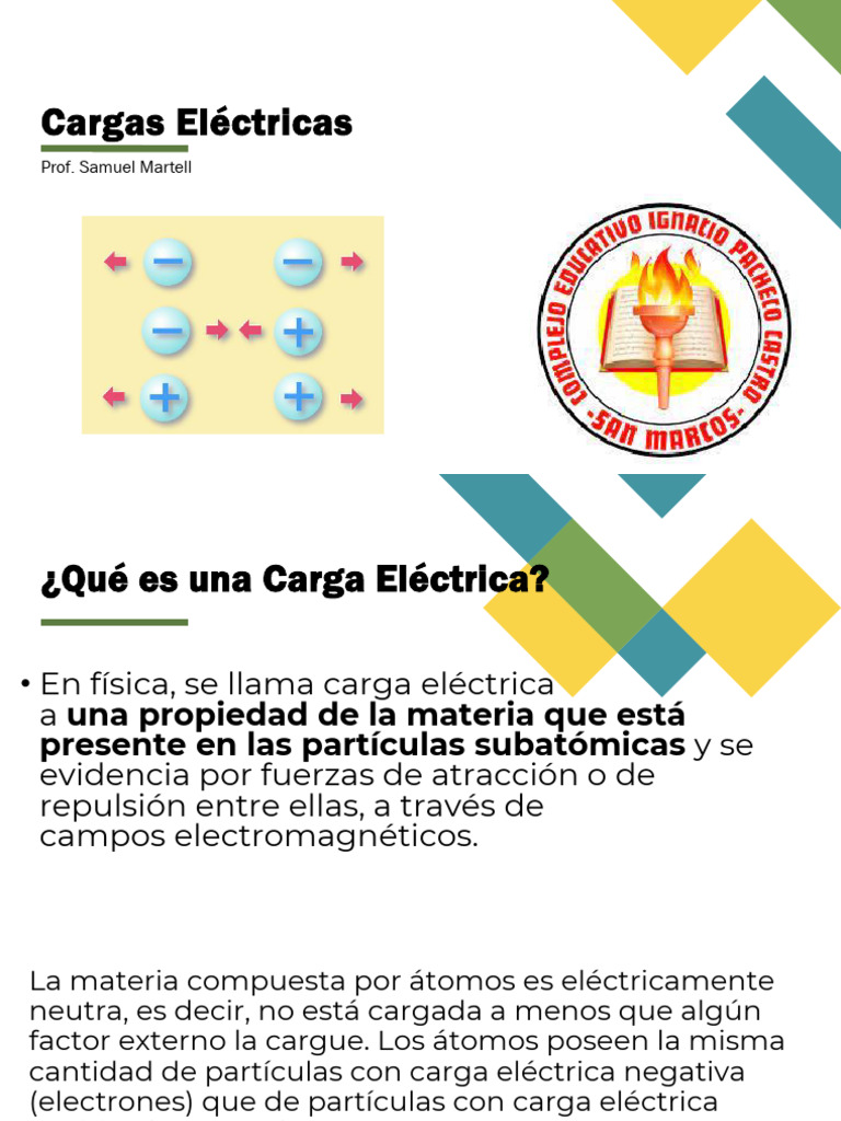 Cargas Electricas | PDF | Electricidad | Carga eléctrica