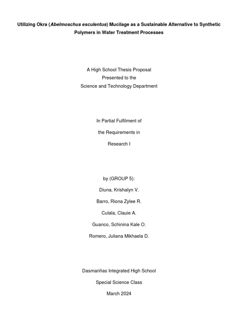 Group5-Mendeleev Chapter-2 Thesis Proposal | PDF | Statistics ...