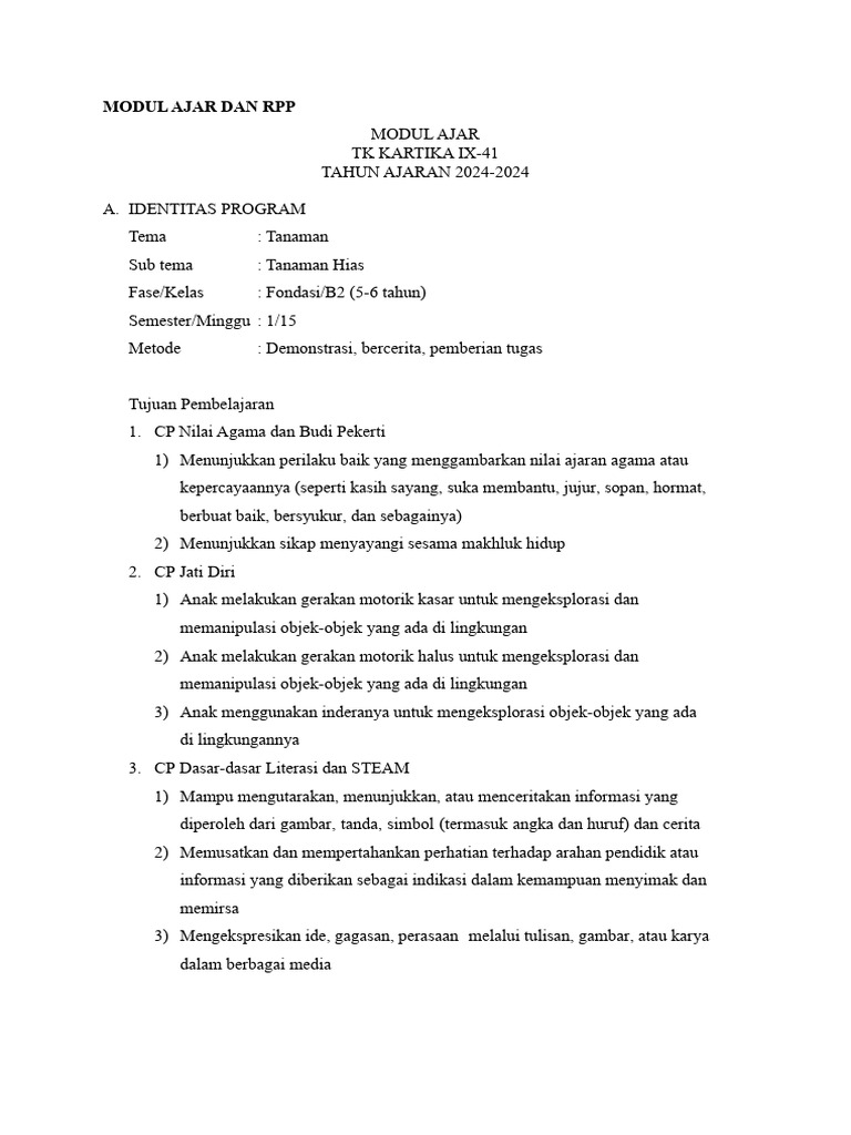 Modul Ajar Dan RPP | PDF