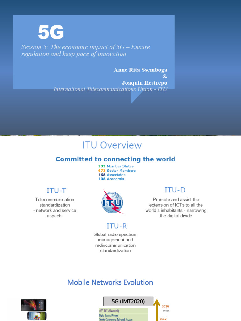 The Economic Impact of 5G - Ensure Regulation and Keep Pace of Innovation | PDF | 4 G | 3 G