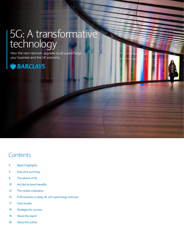 5G - A Transformative Technology | PDF | Internet Of Things | 4 G