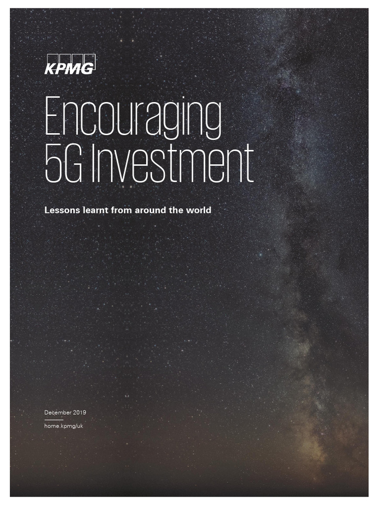 KPMG 5G Encouraging-5g-Investment Lessons Learnt From Around The World ...