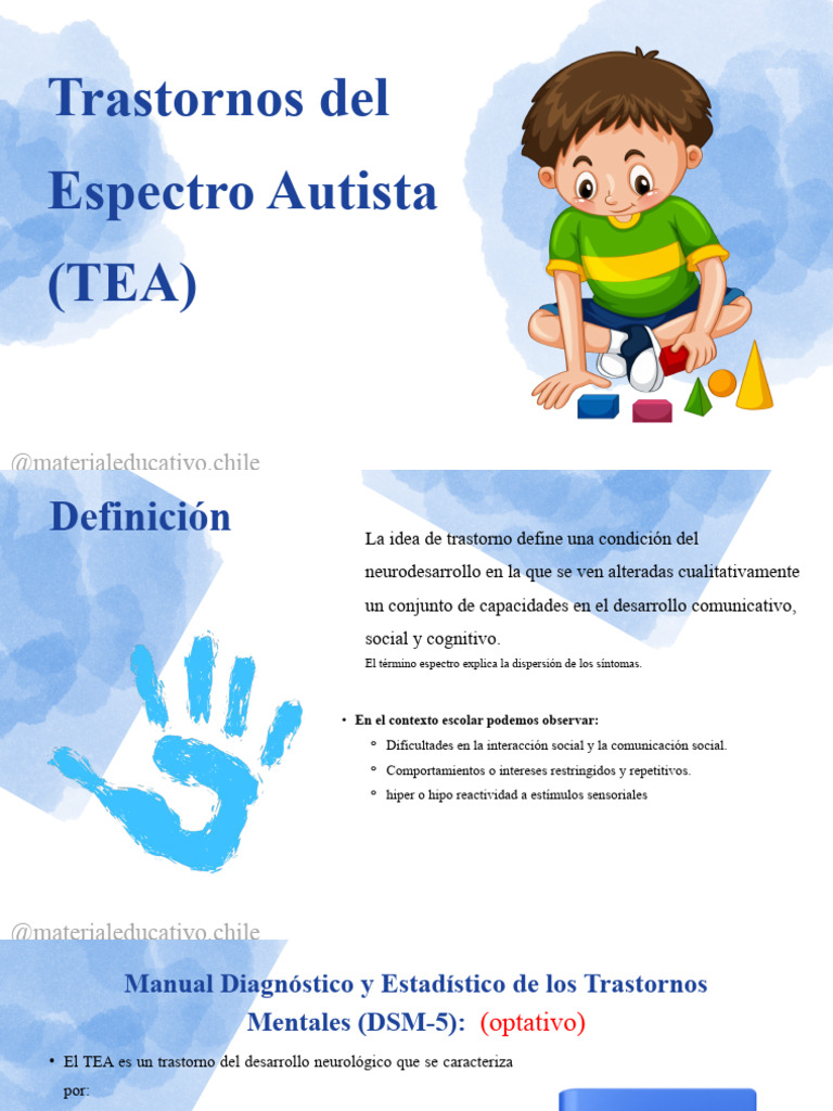 Definición y Características Del TEA para Docentes y PAE | PDF ...