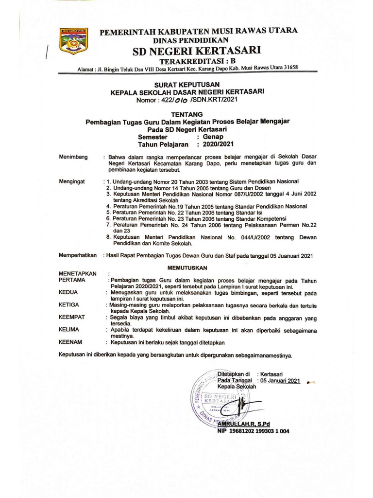 2020 - 2021 Genap | PDF