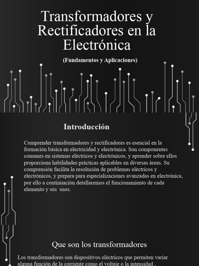Transformador y Rectificador | PDF | Transformador | Rectificador