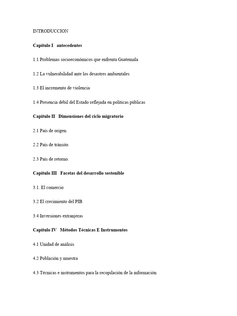 Bosquejo Preliminar de Temas | PDF