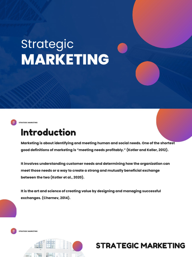 SAMPLE PPT - Strategic Marketing | PDF | Marketing | Marketing Strategy