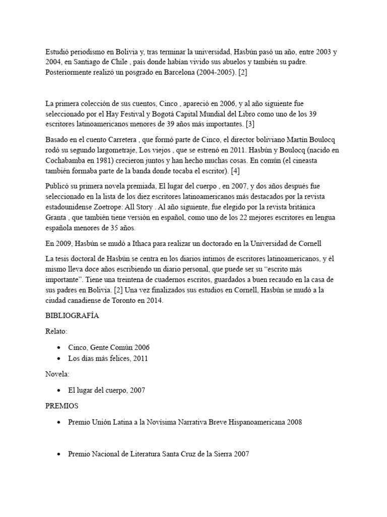 Rodrigo Hasbún | PDF
