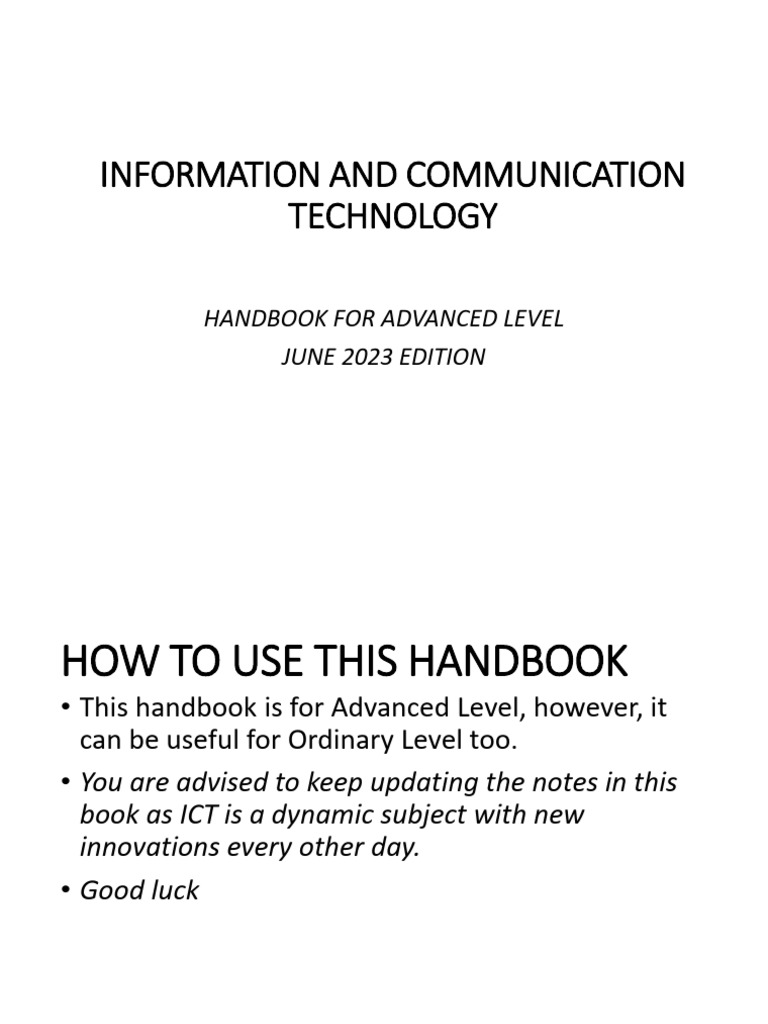 New Ict Book Final June III | PDF | Booting | Bios