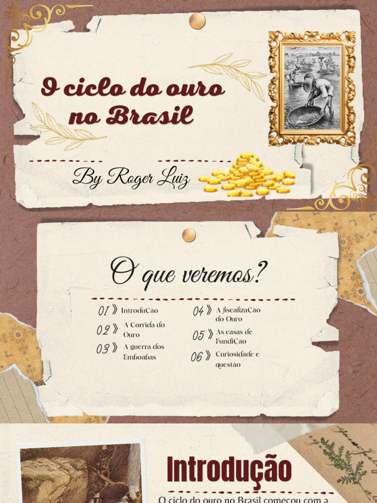 O Ciclo Do Ouro No Brasil by Roger Luiz | PDF | Brasil