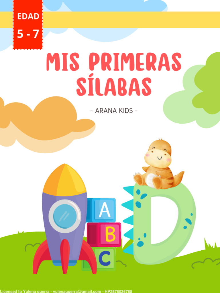 10.+MIS+PRIMERAS+SÍLABAS+DE+5+A+7+AÑOS_c | PDF | Escritura | Fonética