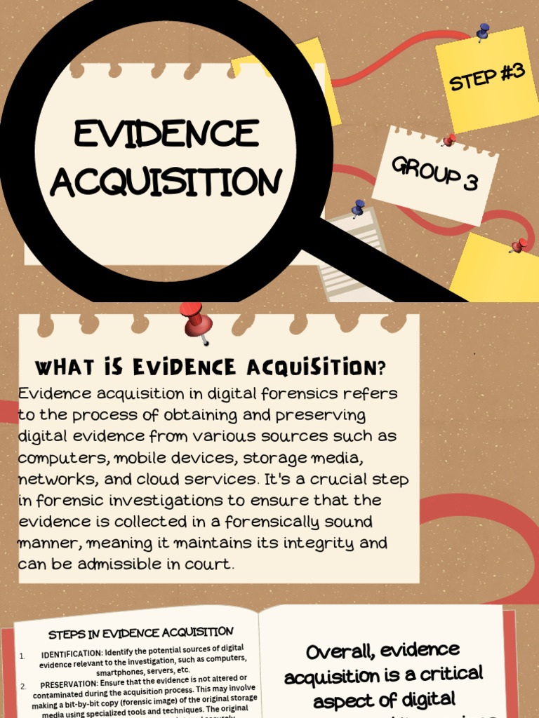 Group 3 Evidence Acquisition Final | PDF | Booting | Computer Data Storage