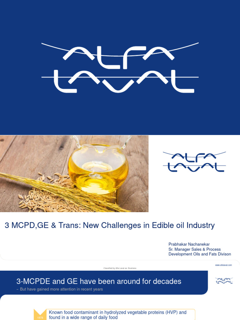 3mcpd Alfa Laval | PDF | Fat | Trans Fat