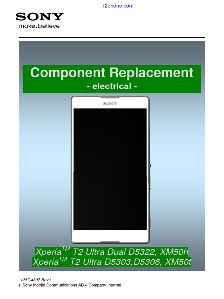 Xperia T2 Ultra Component Replacement Guide | PDF | Usb | Information ...