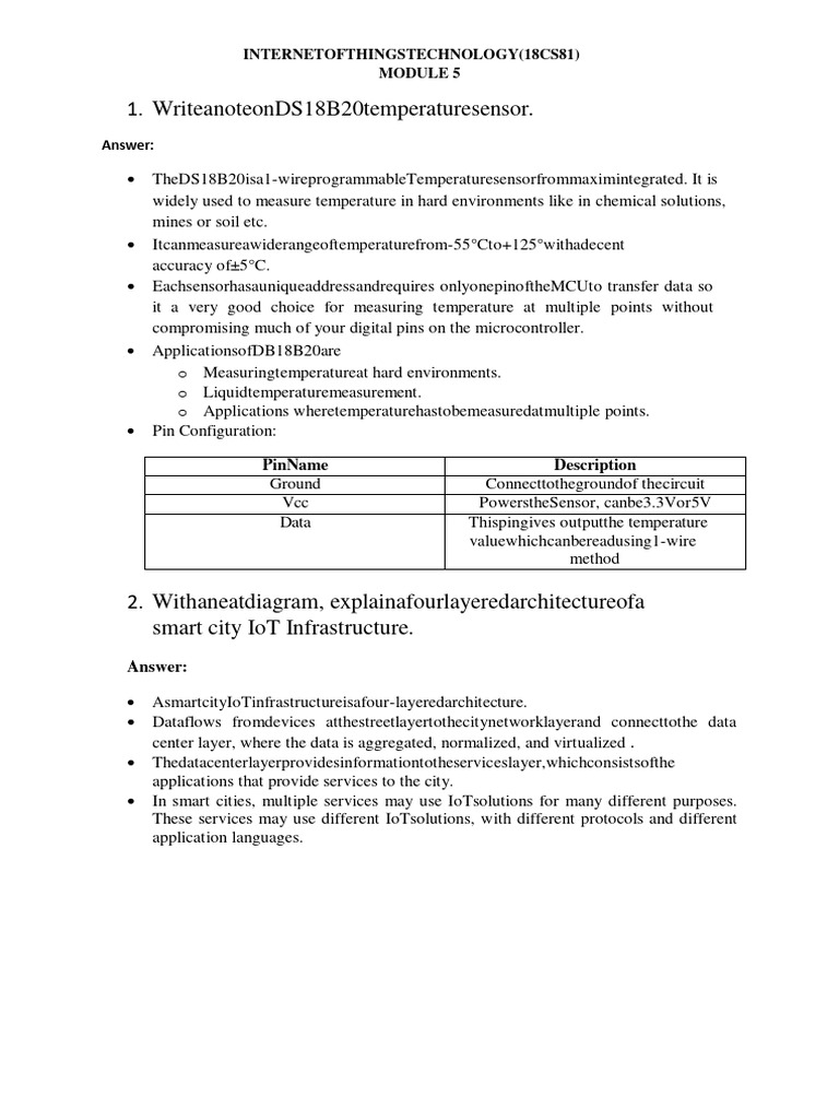 IOT Module 5 | PDF | Computer Network | Network Switch