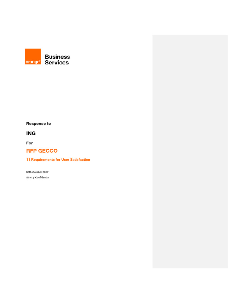 Proposal Document ING GECCO Doc 11 RQMT For User Sat Proposal v0.5 | Download Free PDF | Instant ...