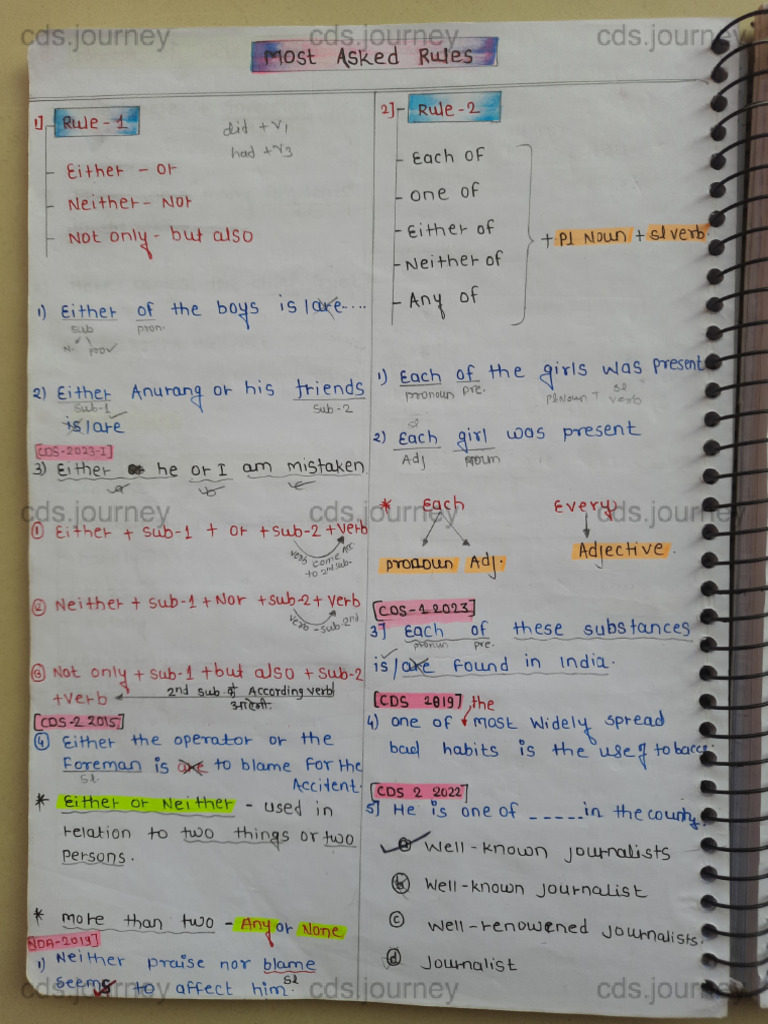 Cds Journey English Notespdf | PDF