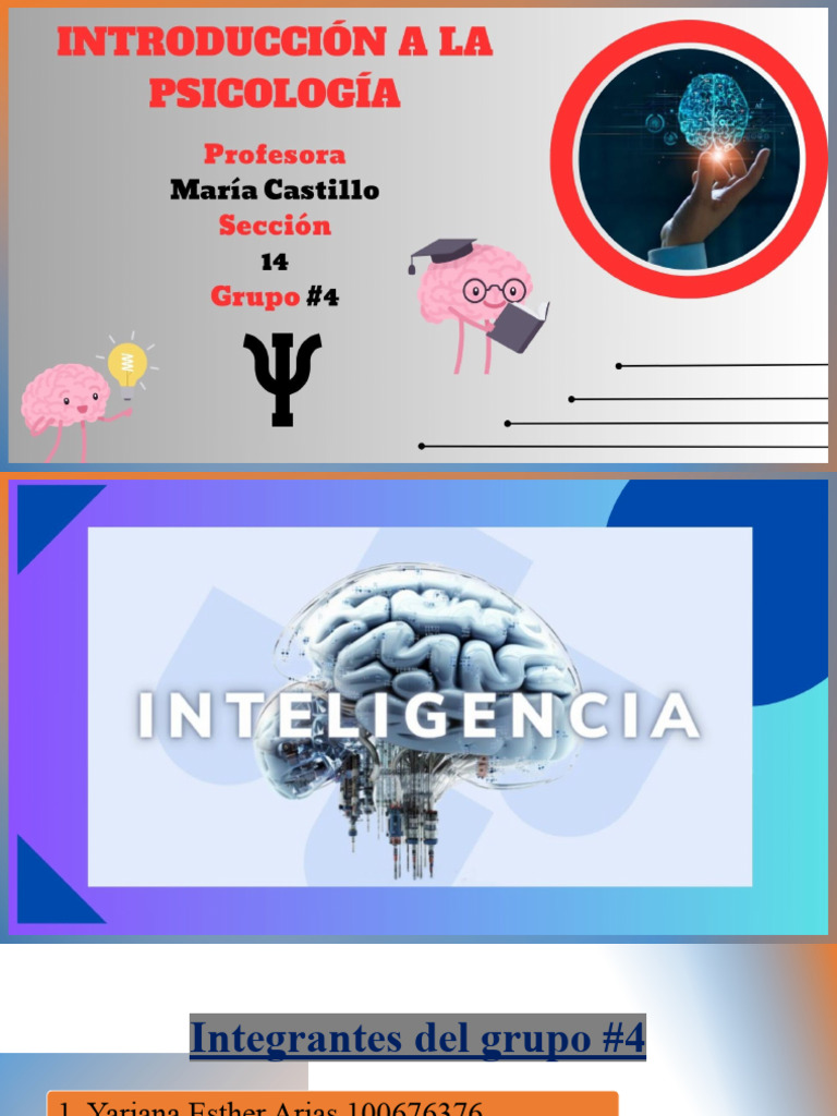 Exposicion de la Inteligencia | PDF | Inteligencia | Cociente de inteligencia