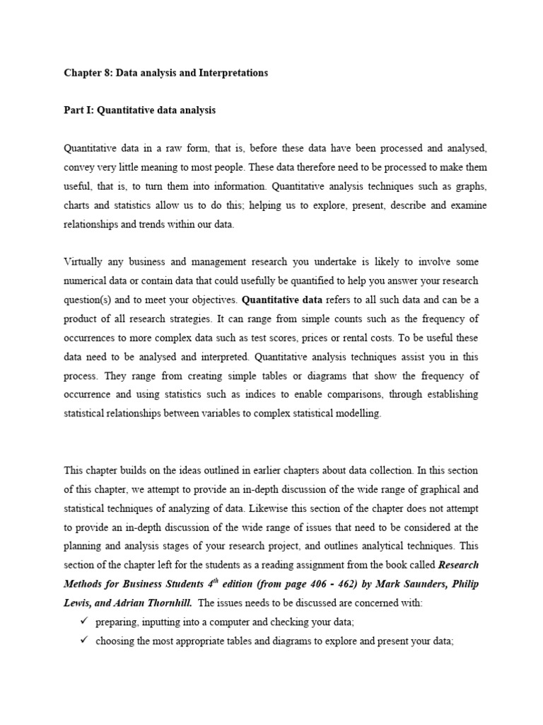 Data Analysis and Interpretations Chapter 8 | PDF | Level Of ...
