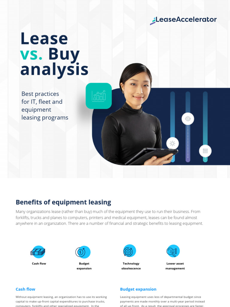Lease Versus Buy Equipment Finance White Paper | PDF | Debt | Balance Sheet