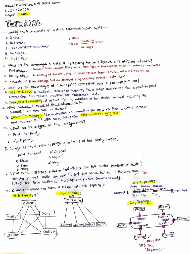Tutorial 1 & 2 | PDF