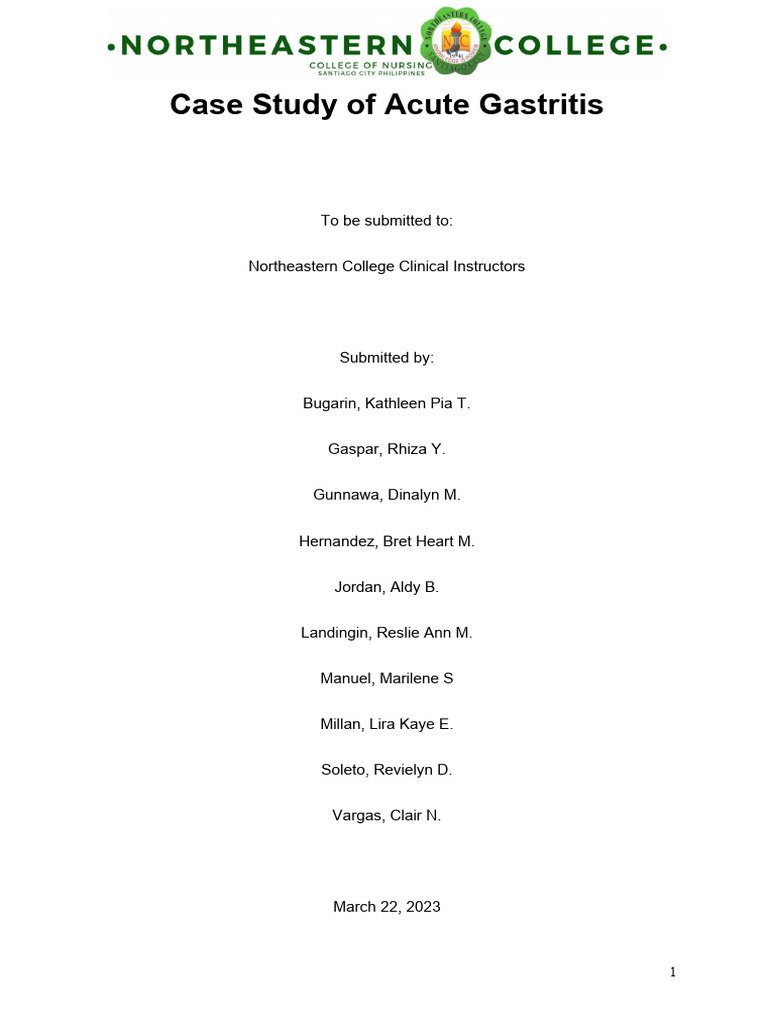 g2 2nd Rotation Case Presentation QPMC | PDF | Stomach | Medical ...