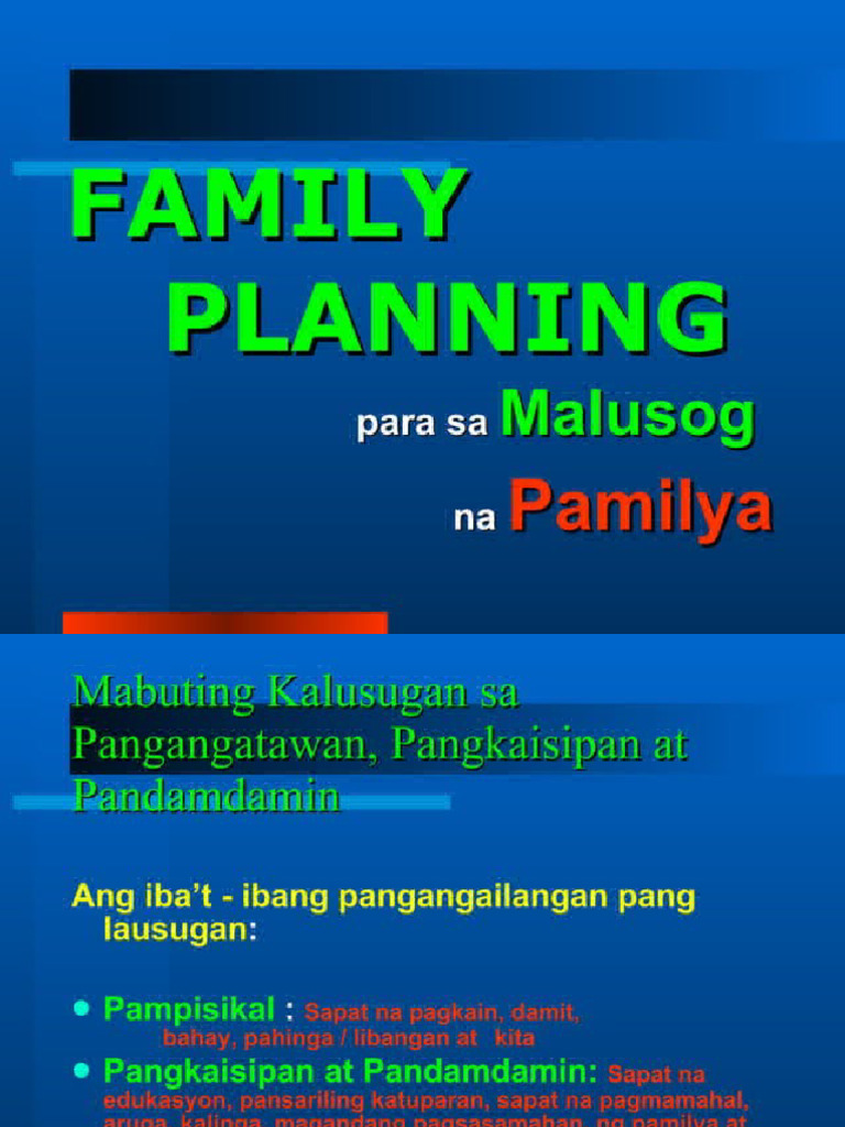 Family Planning Method | PDF