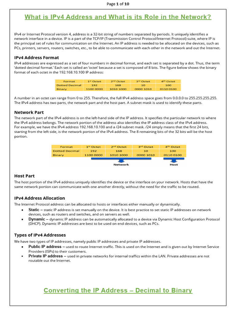 IP Addressing | Download Free PDF | Ip Address | Computer Network