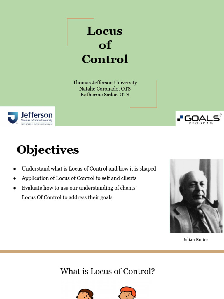 Locus | PDF | Psychology | Psychological Concepts