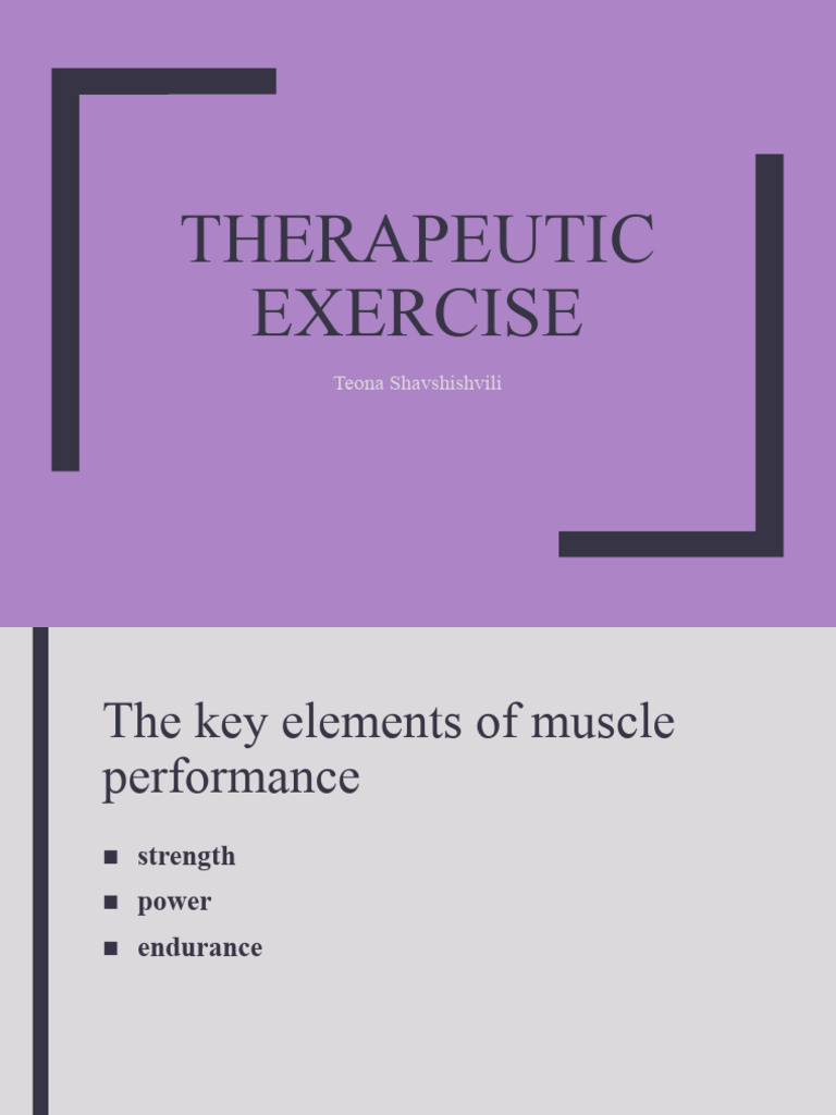Therapeutic Exercise and Muscle Performance | PDF | Heart Rate ...