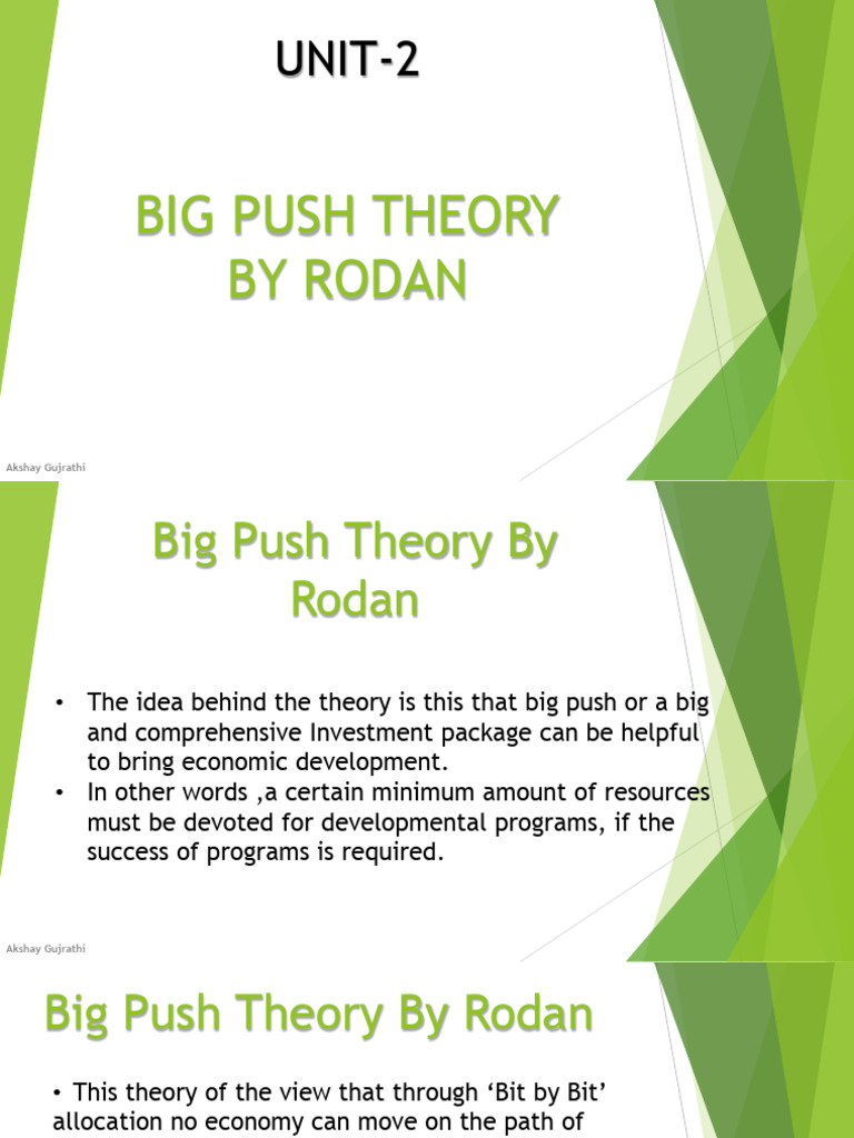 Big Push Theory for Economic Growth | PDF