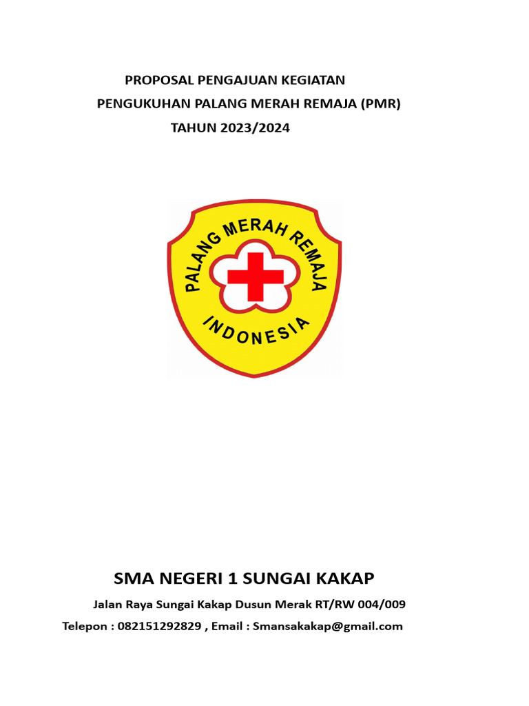 Pengukuhan PMR SMA Negeri 1 Kakap 2023 | PDF