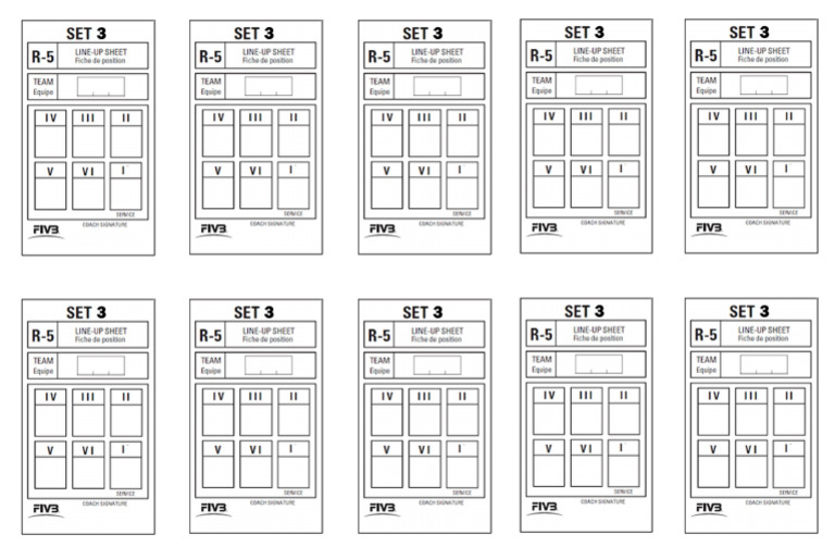 Line Up Bola Voli 3 | PDF