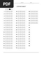 Answer Sheet 25 | PDF