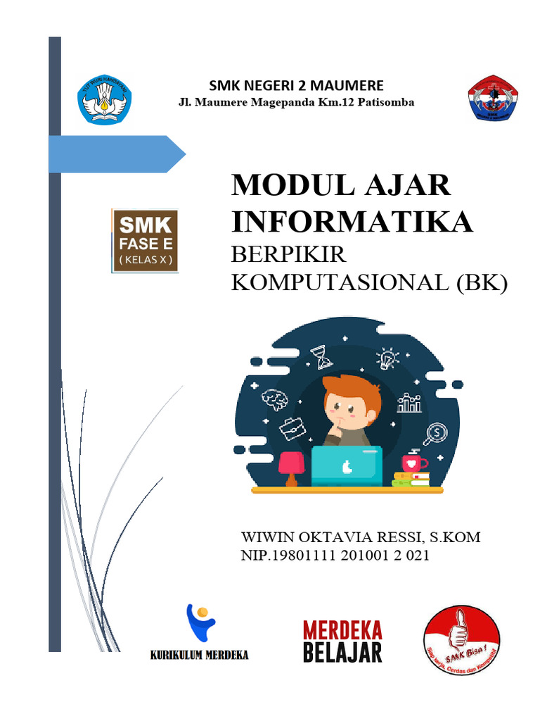 Modul Ajar Berpikir Komputasi - Wiwin | PDF | Seni