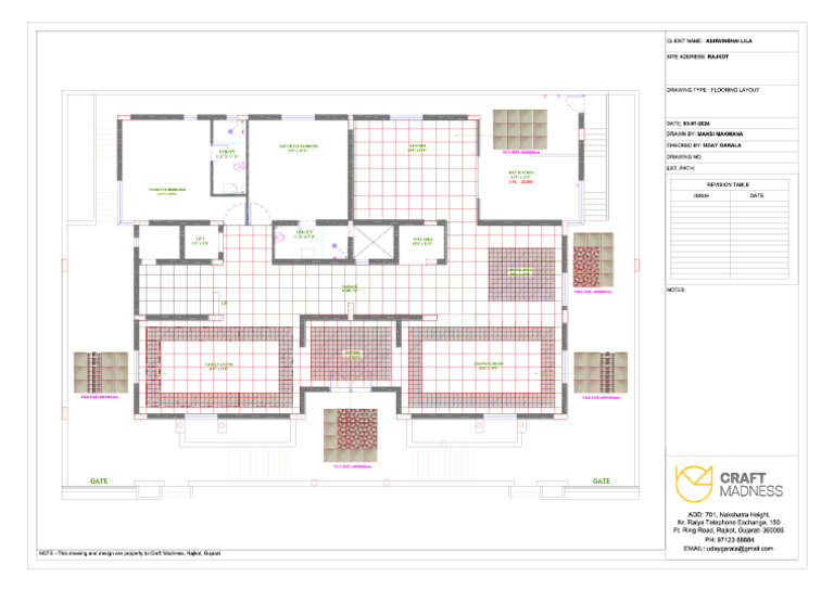 03-01-2024 Flooring Layout (Ground Floor) | PDF