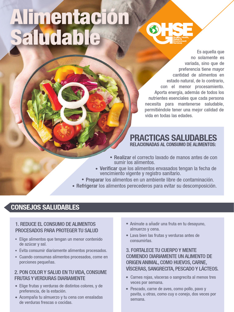 Flyer Alimentación Saludable | Descargar gratis PDF | Alimentos | Carne