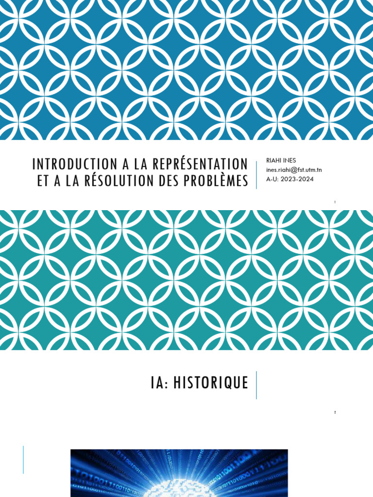 Introduction à la représentation IA | PDF | Intelligence artificielle ...