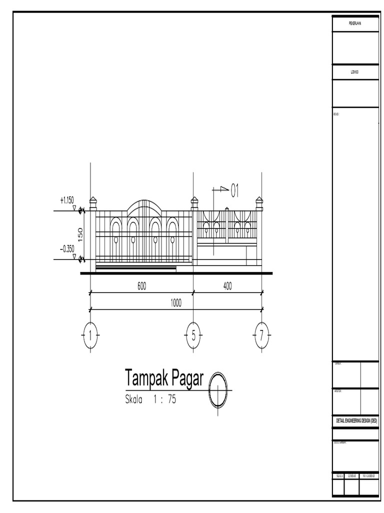 Tampak Pagar | PDF
