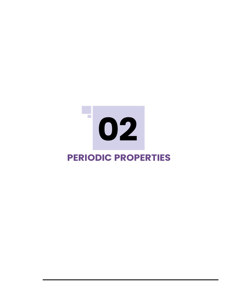 Class - 11 Vedantu Notes Chemistry Periodic Properties | PDF | Chemical ...