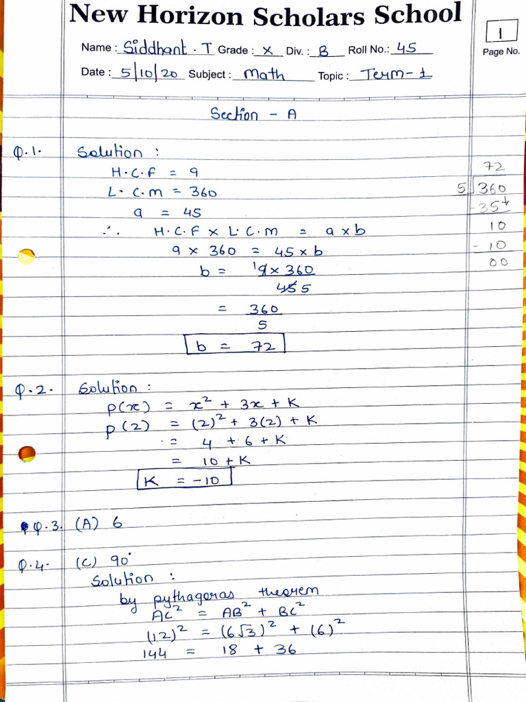 Siddhant Torne Term-1 | PDF