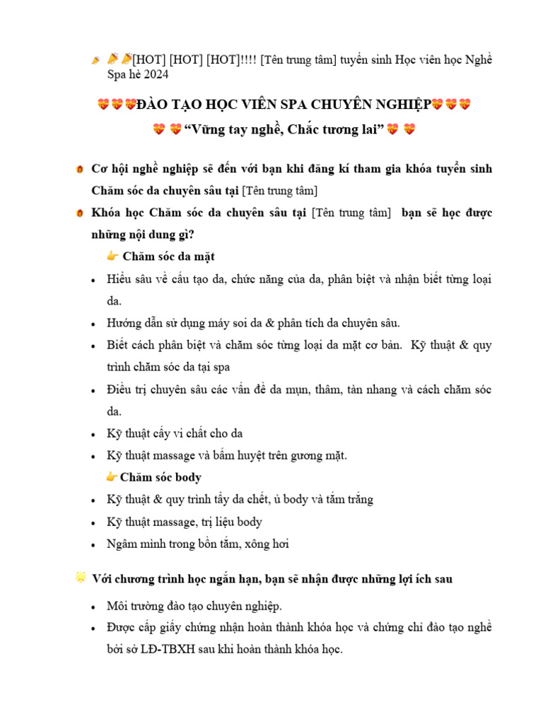 Tuyển dụng SPA | PDF