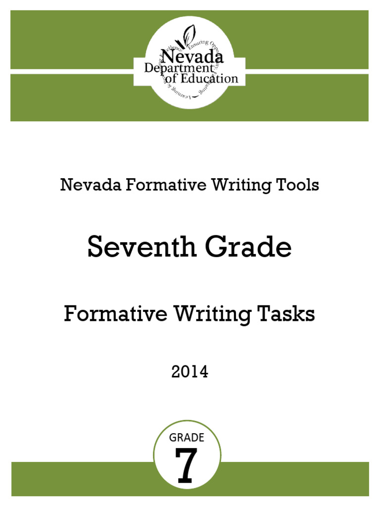Nevada 7th Grade Writing Tasks Guide | PDF | Essays | Rubric (Academic)