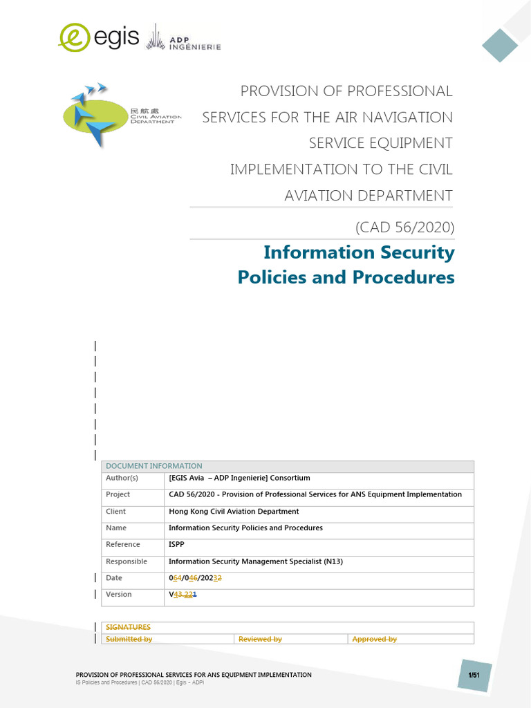 ISPP - Information Security Policies and Procedures - V3.3-ET-DA | PDF ...