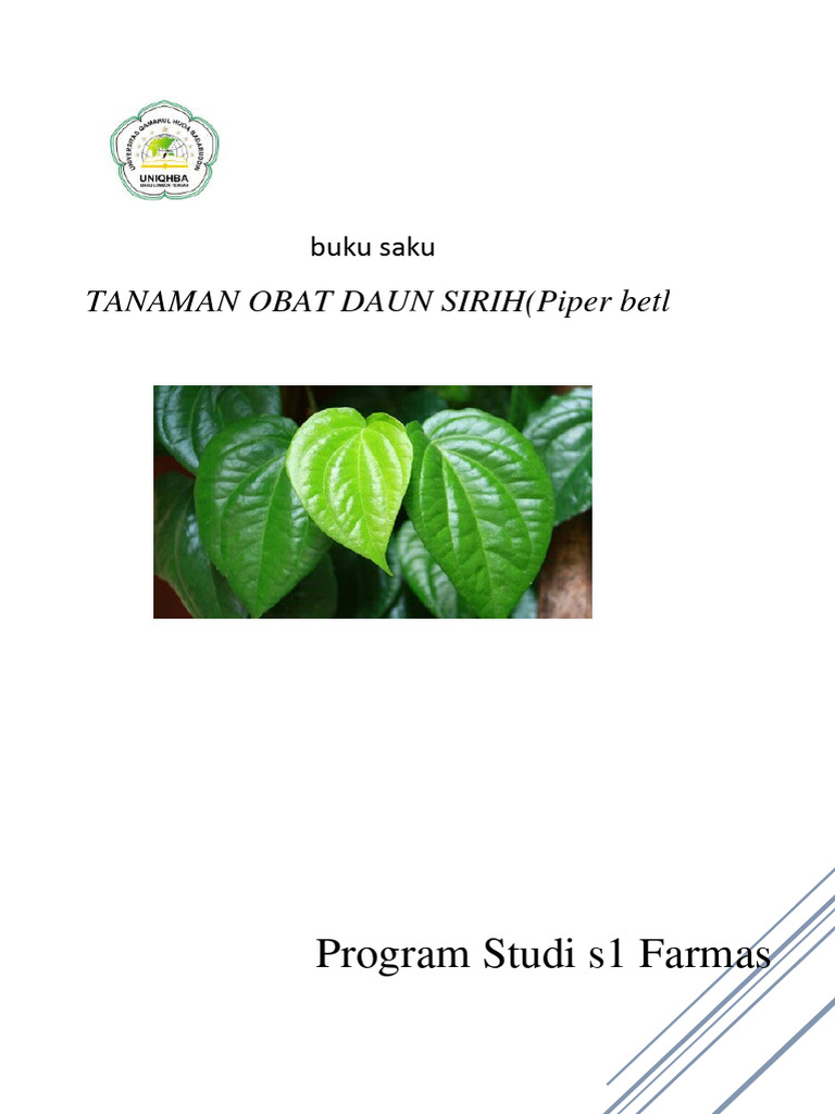 Praktikum Fitokimia: Daun Sirih | PDF