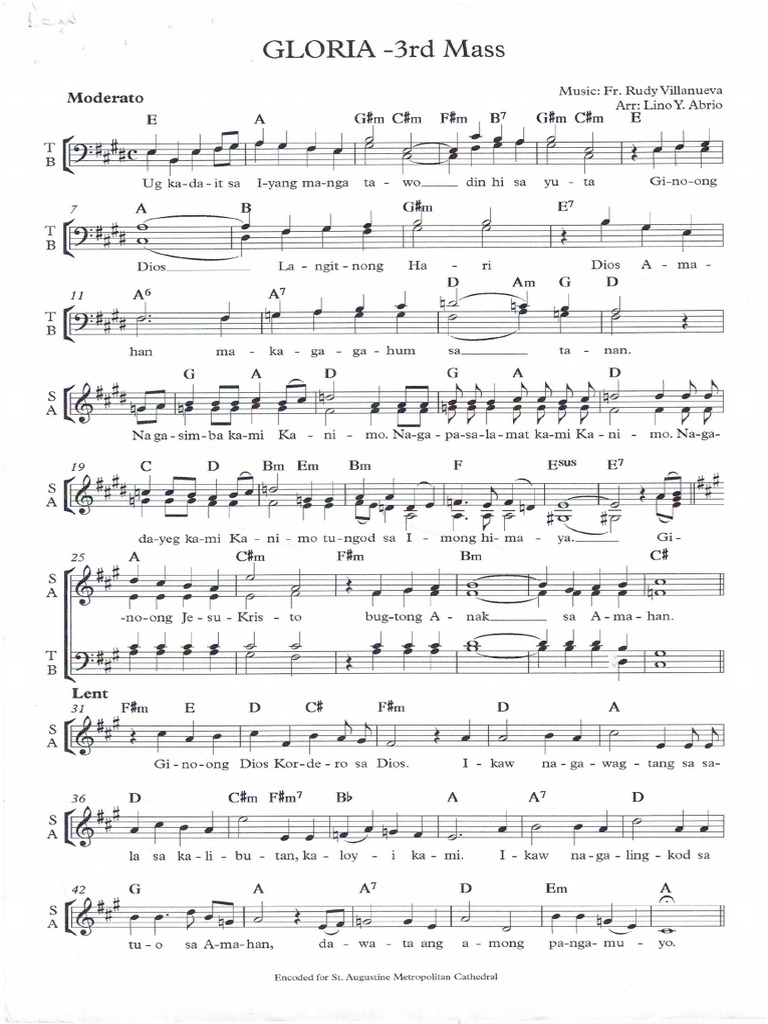 Gloria (3rd Mass) | PDF