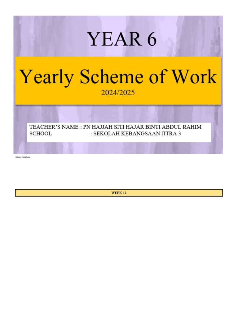 Year 6 Sow 2024 | PDF | Grammatical Tense | Word